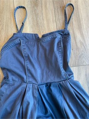 Kismet | Dresses | Navy Blue Fitted Bust Spaghetti Strap Summer Dress ...